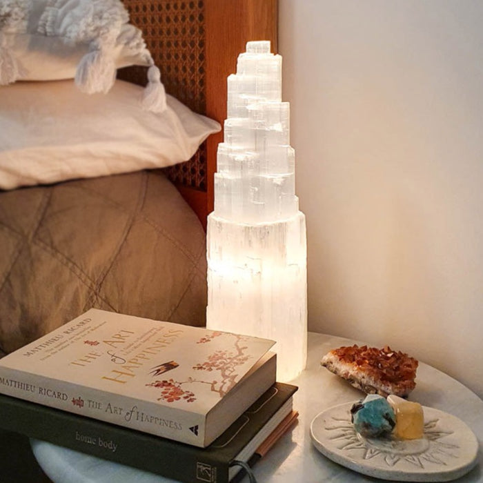 Selenite Crystal Lamps – Northern Sky