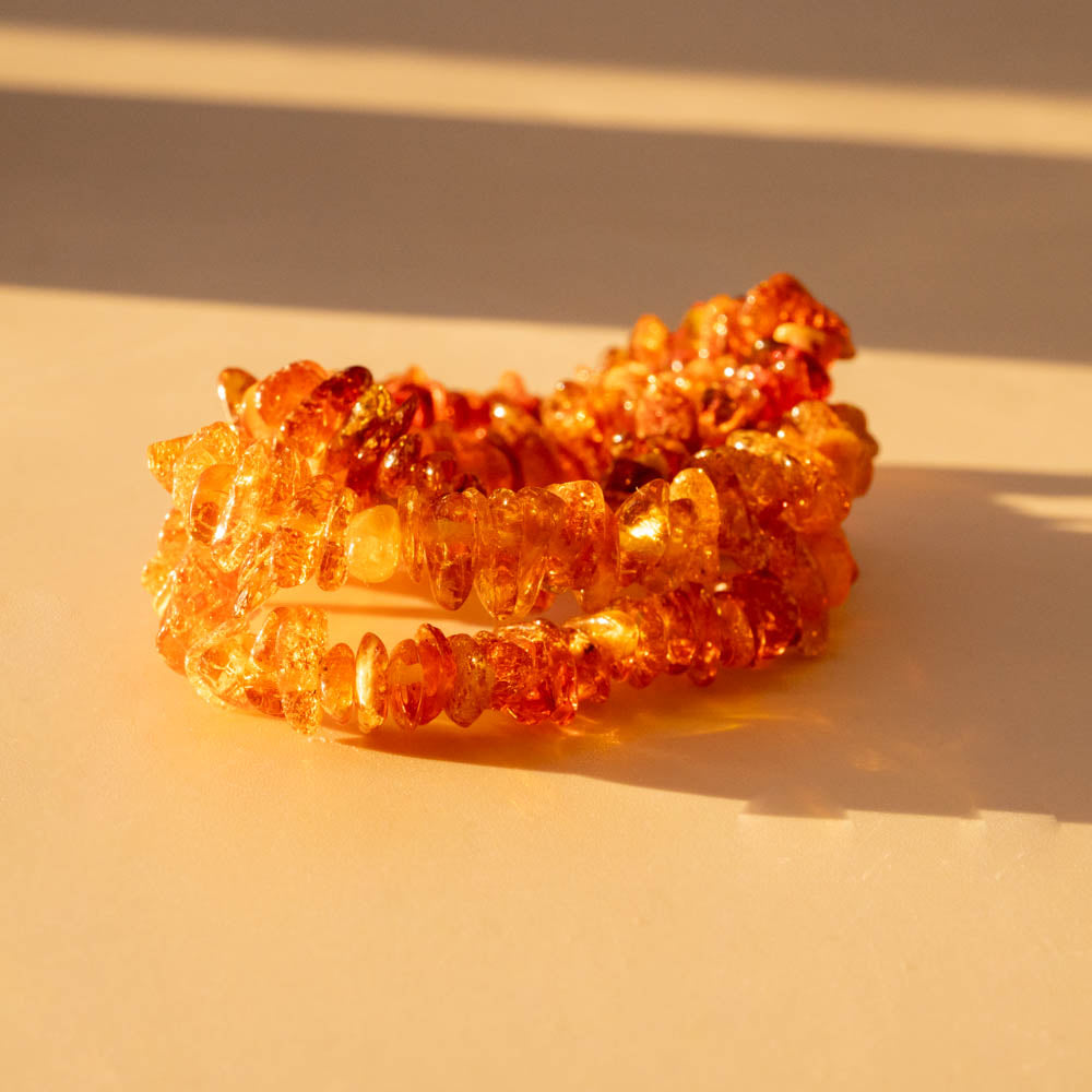 Amber Chip Bracelet - Children's Gemstone Bracelet – Northern Sky