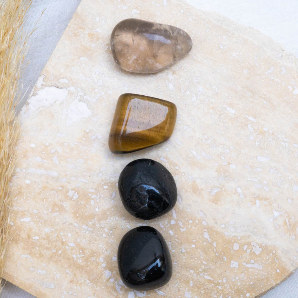 Protection + Grounding Gemstone/Crystal Kit – Northern Sky